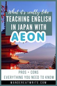 My Experience Teaching English in Japan with AEON • Wander Eat Write